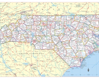 UNITED STATES Wall Map USA Poster Large Print - Etsy