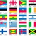 Flags of the World Wall Map Poster W36"xh24" Multi-color Rolled Paper ...