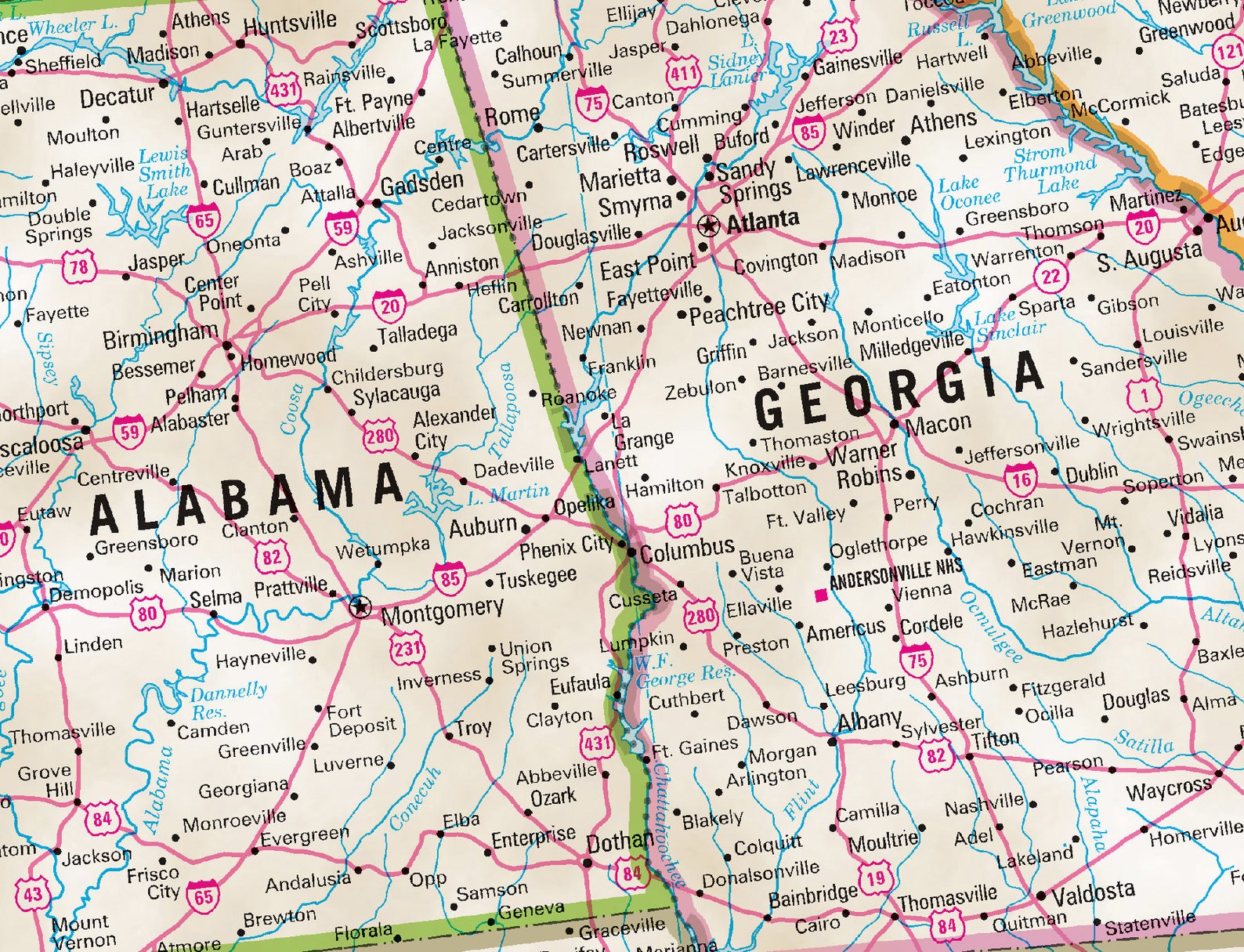 UNITED STATES Executive Wall Map USA Poster 36x24 Print Size Rolled ...
