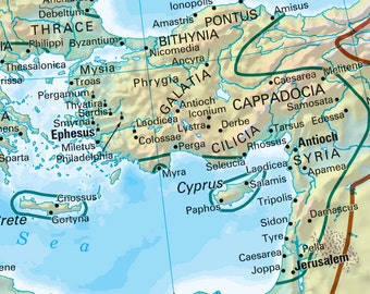 Ancient Colossae Map