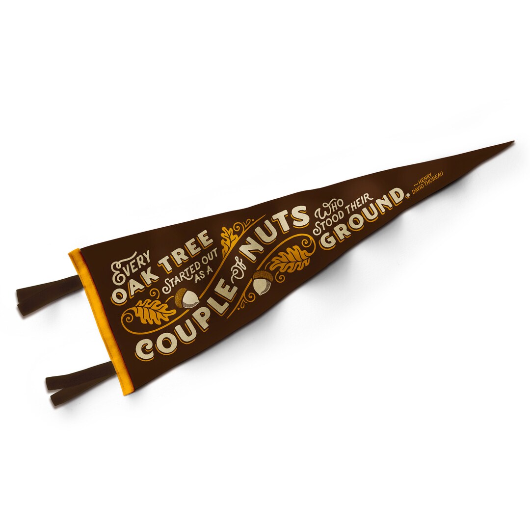 Oak Tree Pennant - Etsy