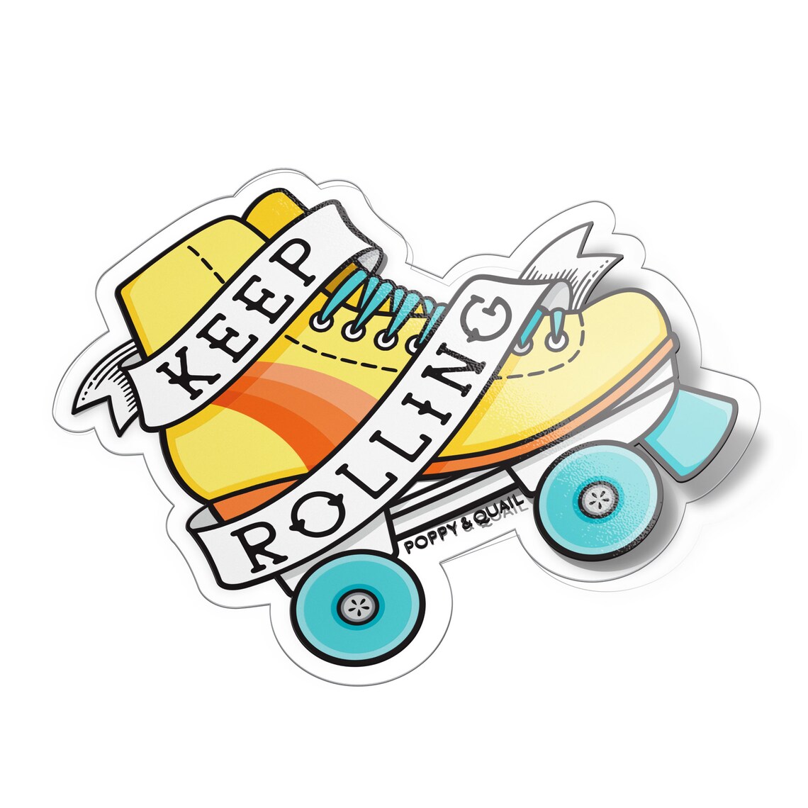 Keep Rolling Sticker - Etsy