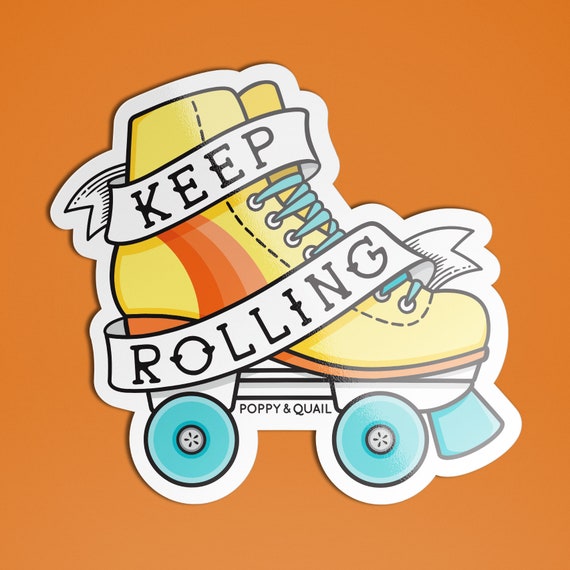 Keep Rolling Sticker | Etsy