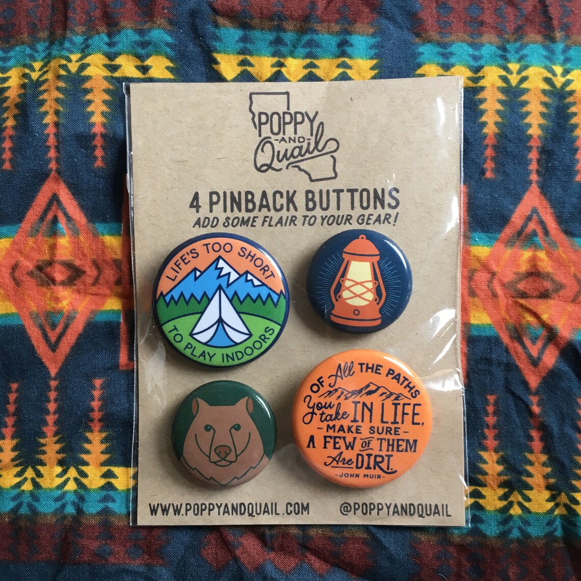 Camp Button Set - Etsy