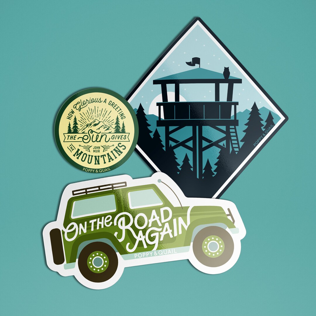 Backroads Sticker Pack - Etsy