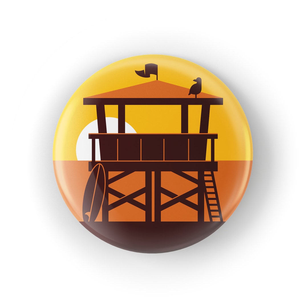 Lifeguard Button - Etsy