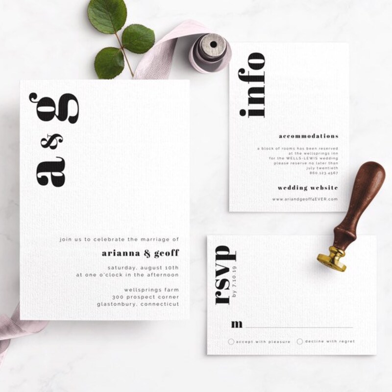 Typography Invitation - Etsy