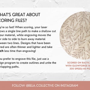 SCORING Olive Branch Round for Glowforge Laser Cutting, SVG File Single ...