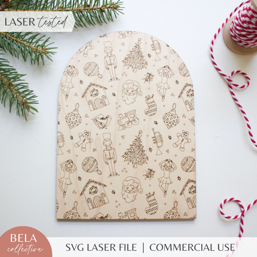 SVG Christmas Scoring Pattern Arch | Personalized Holiday Wood Decor ...