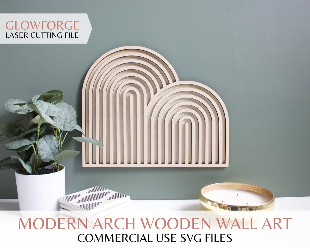 SVG Arch Wall Art Hanging Laser Cut File for Glowforge - Etsy
