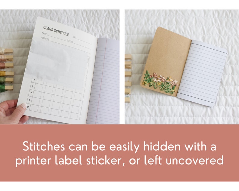 SVG Floral Notebook Embroidery Pattern for Laser Cutting | Modern DIY ...