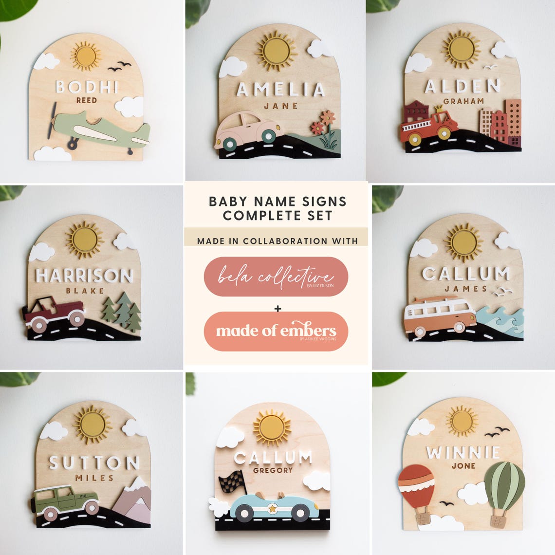 Adventure Baby Name Sign SVG Set: Laser Cut File - Etsy