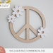 SVG Daisy Peace Sign Laser Cutout Shape File Girl Boho - Etsy