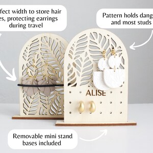 Travel Earring Holders Set of SVG Laser Cut Files for Glowforge, Stud ...