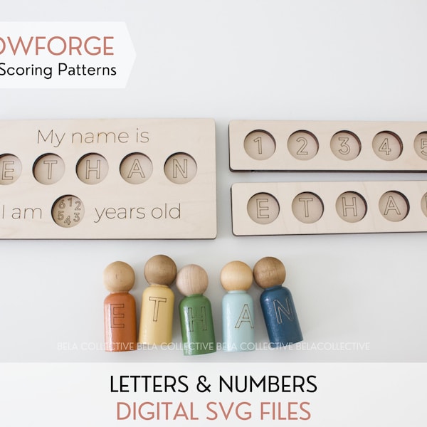 Peg Letters - Etsy