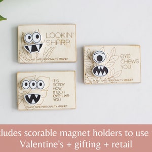 Monster Faces SVG Plant Personality Magnet Set | Glowforge Laser ...