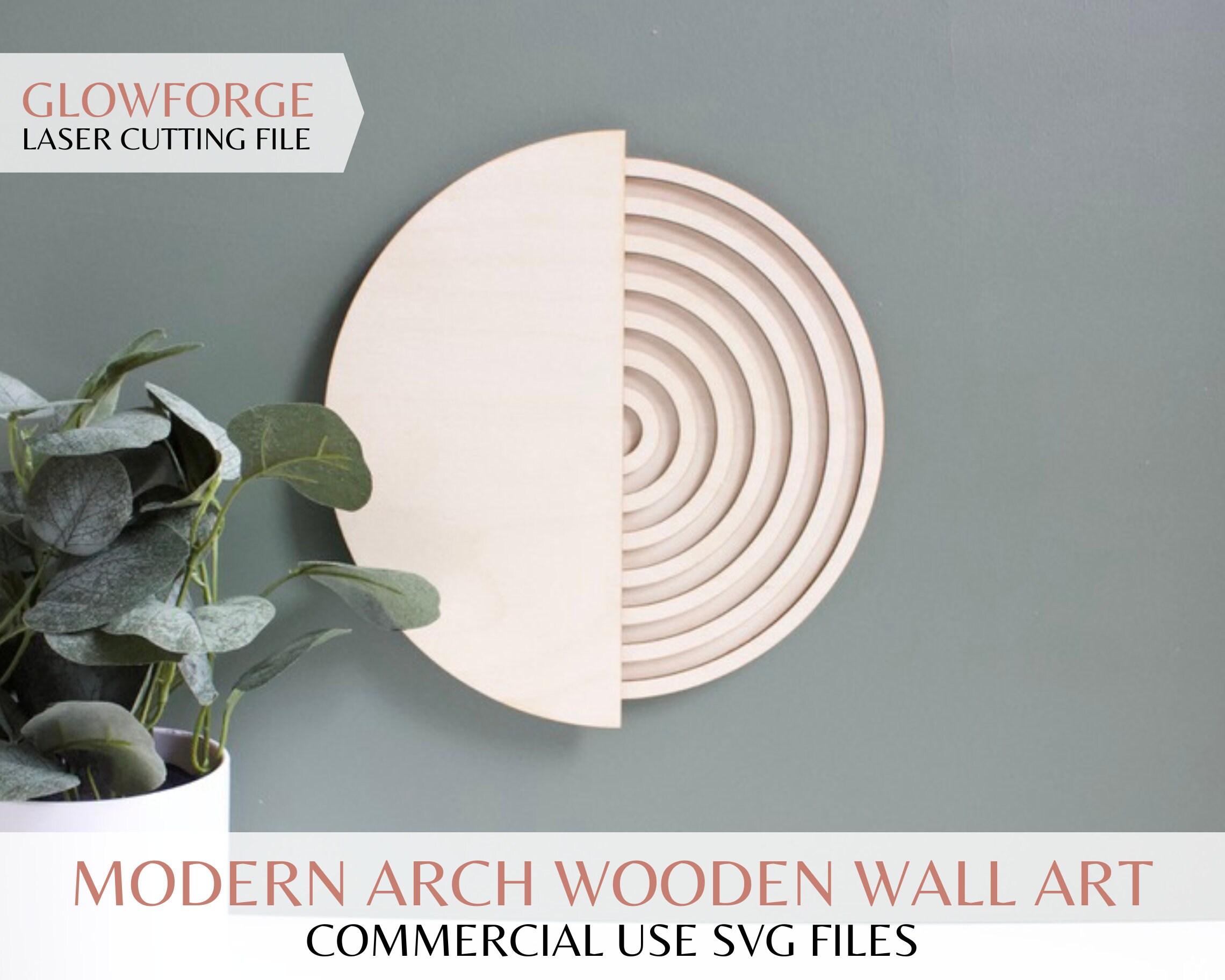 SVG Arch Wall Art Hanging Laser Cut File for Glowforge - Etsy