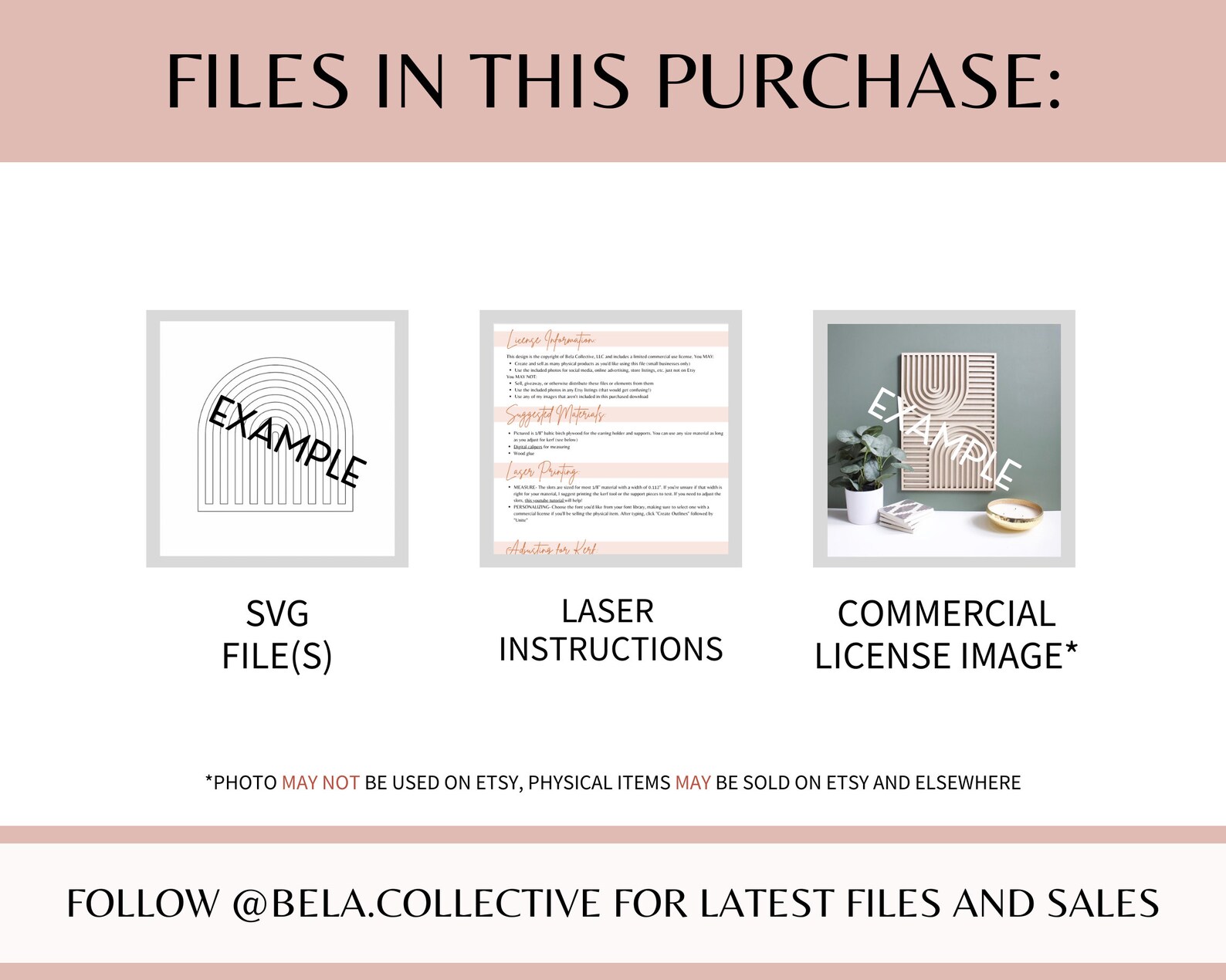 SVG Arch Wall Art Hanging Laser Cut File for Glowforge Geometric Modern ...