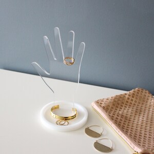 Hand Jewelry Holder SVG Laser Cut File for Glowforge, Ring and Bracelet ...