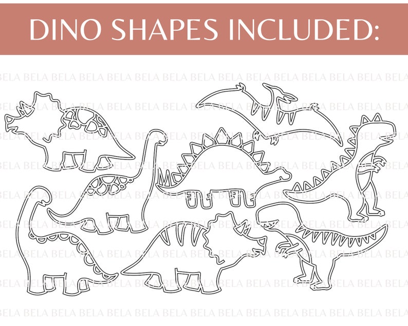 SVG Dinosaur Pennant Banner | Birthday Party Decor | Wood Nursery Decor ...
