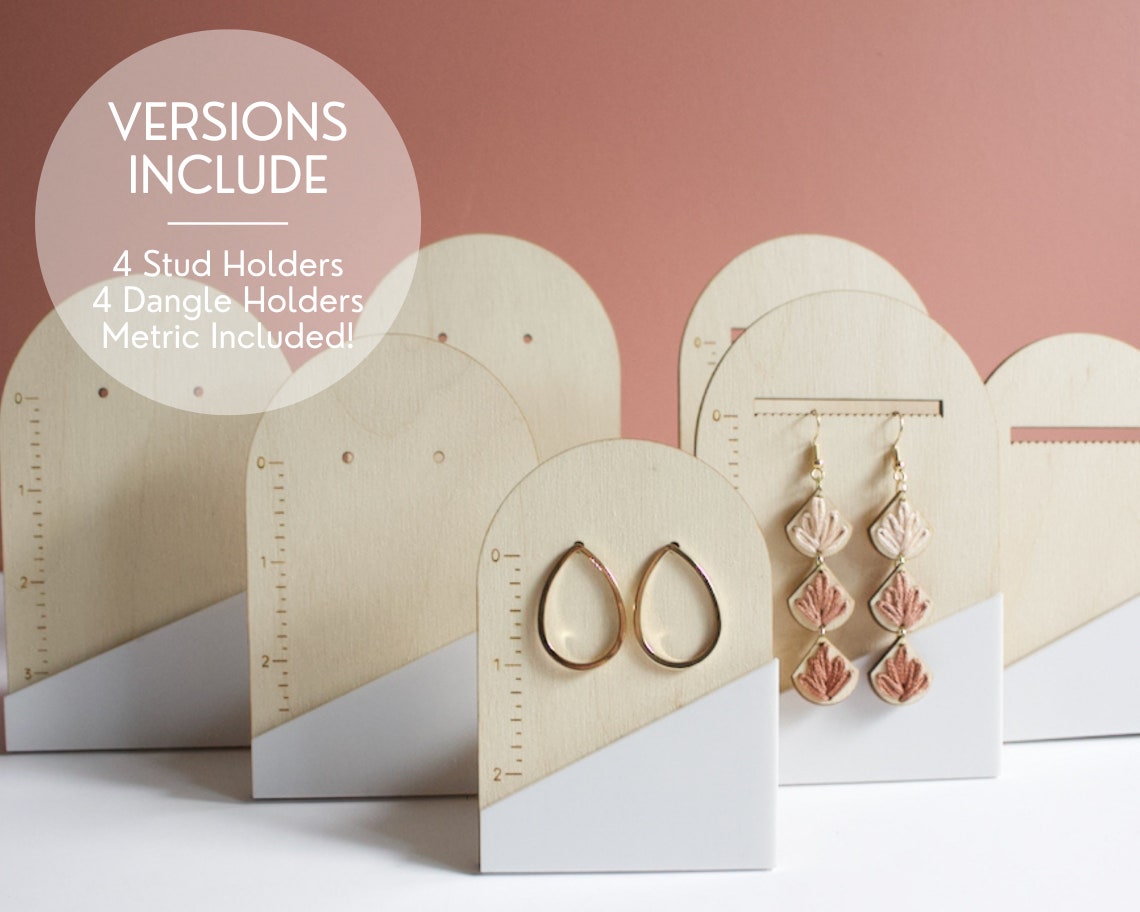 SVG Arch Diagonal Earring Display Stands Photography - Etsy