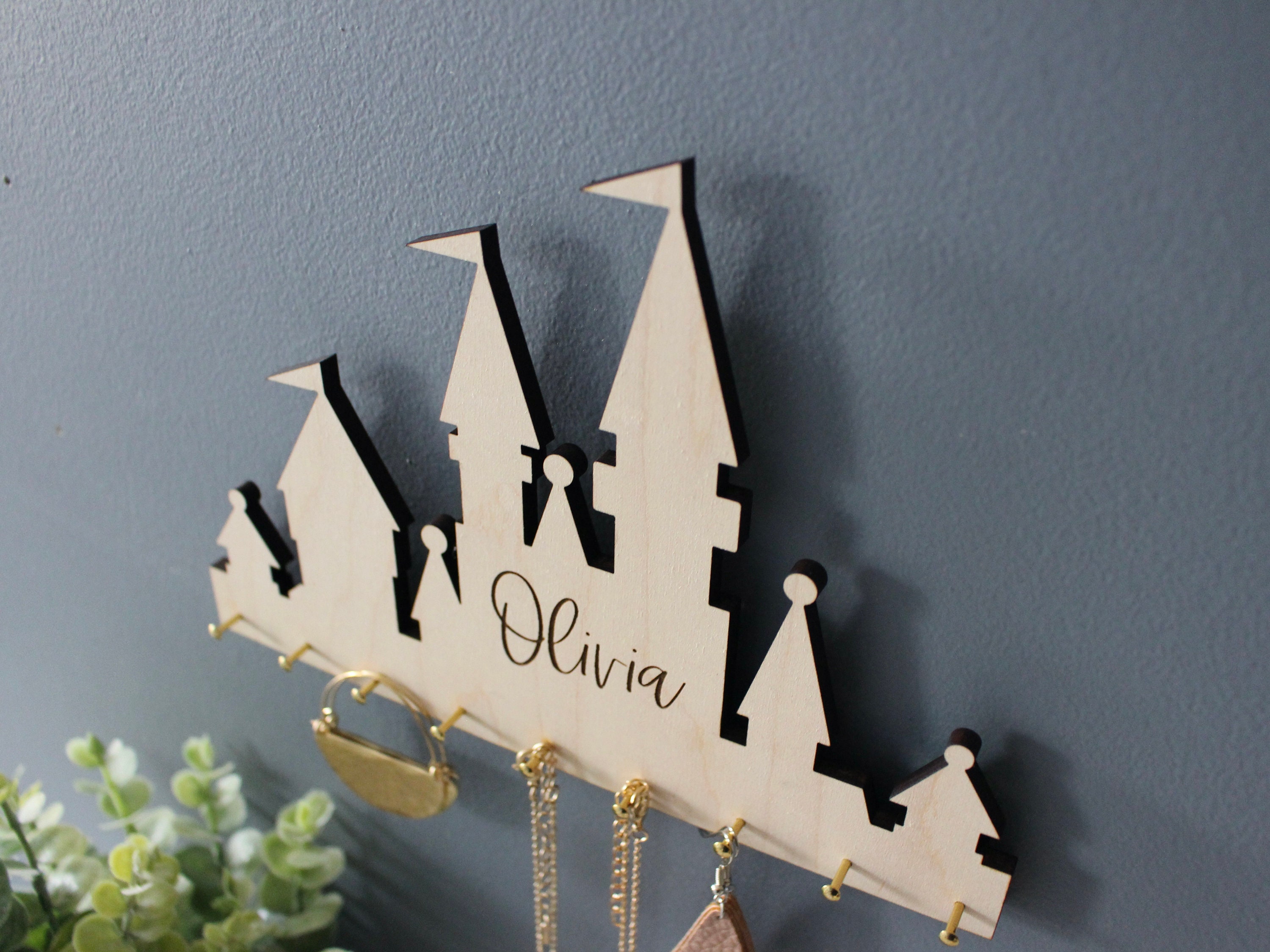 Castle Necklace Hanger SVG Laser Cut File for Glowforge - Etsy