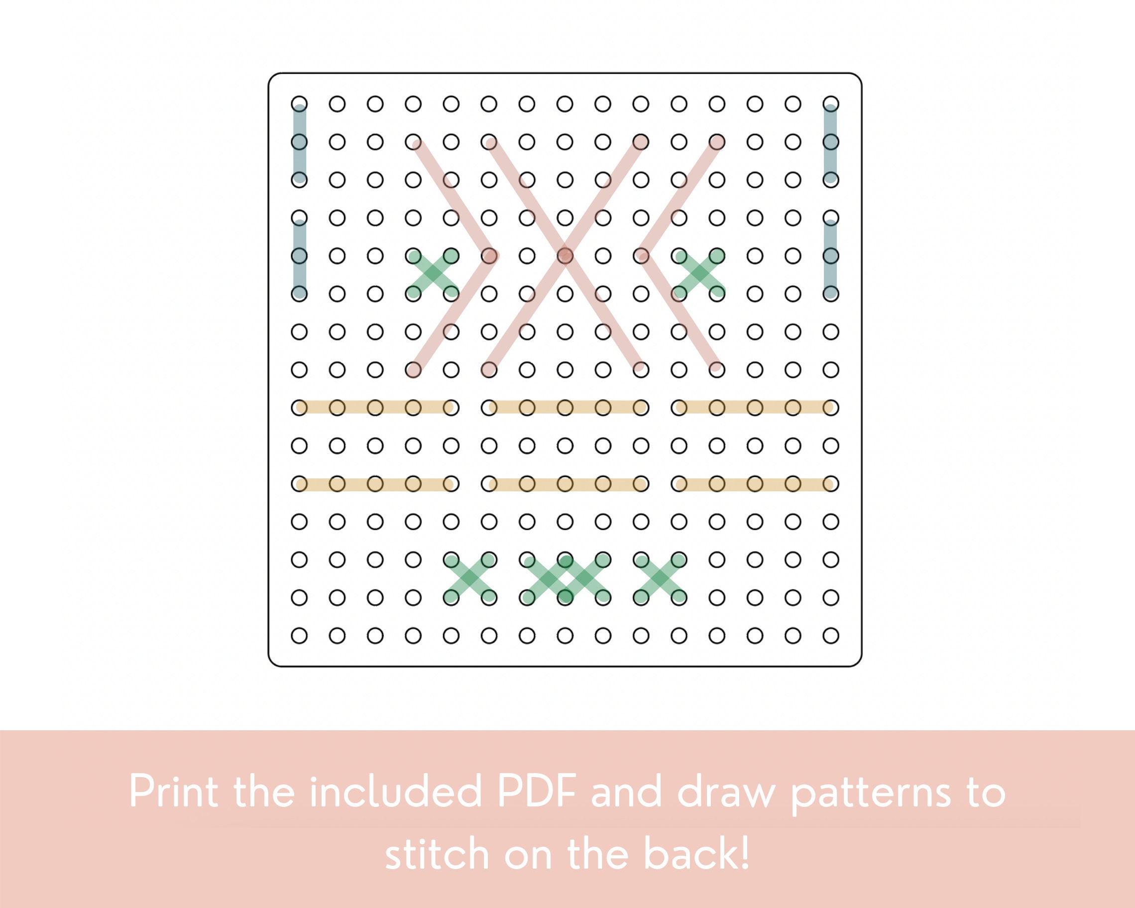 SVG Yarn Sewing Practice Board for Laser Cutting My First - Etsy