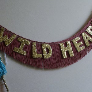 Wild Heart Glittering Fringe Banner | Banner Fringe Wall Hanging ...
