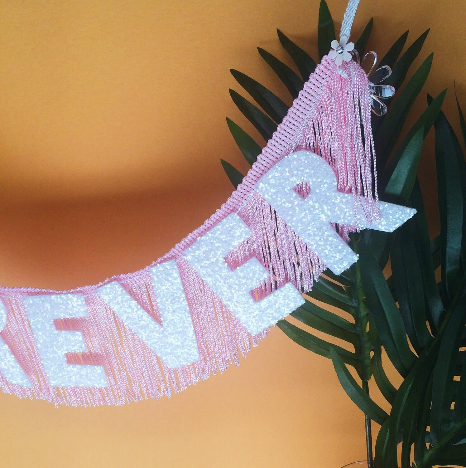 Forever Glittering Fringe Banner Garland Wall Hanging Cool - Etsy