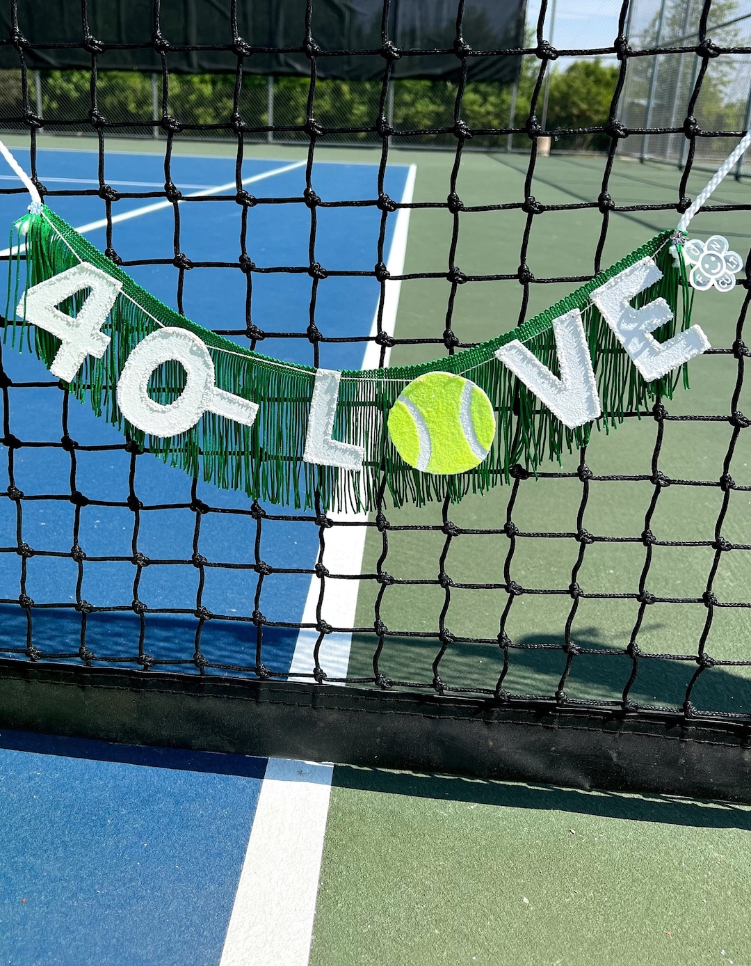 Tennis Birthday Fringe Banner, 15-love, 30-love, 40-love, Match Point ...