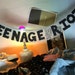 Teenage Riot Glittering Fringe Banner Fringe Wall Hanging - Etsy