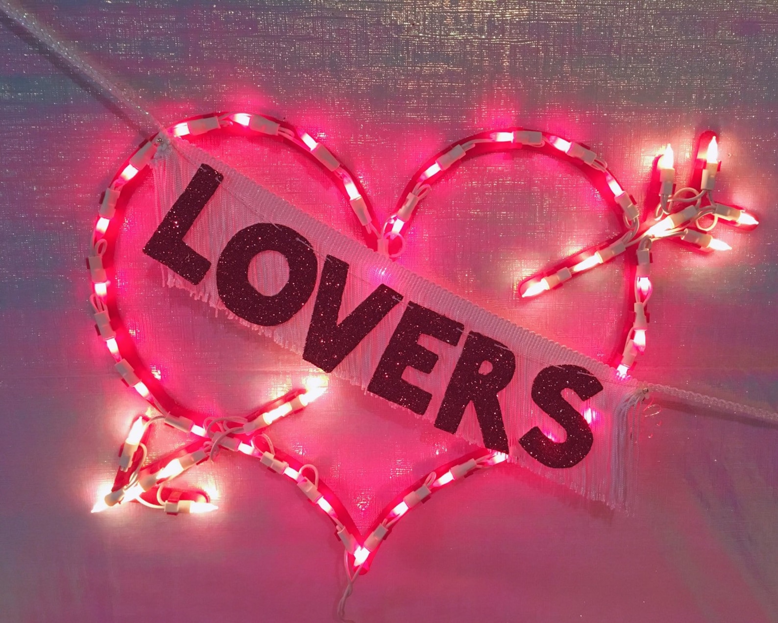 Lovers Glittering Fringe Banner Love Banner Fringe Wall - Etsy UK