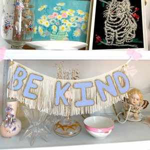 Be Kind Fringe Banner | Wall Hanging, Kindness, Mindful Decor, Kids ...