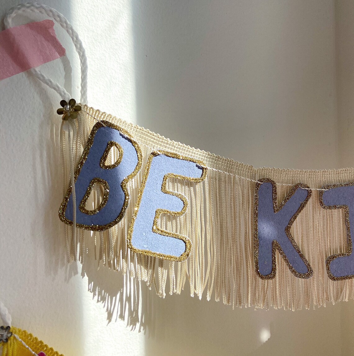 Be Kind Fringe Banner | Wall Hanging, Kindness, Mindful Decor, Kids ...