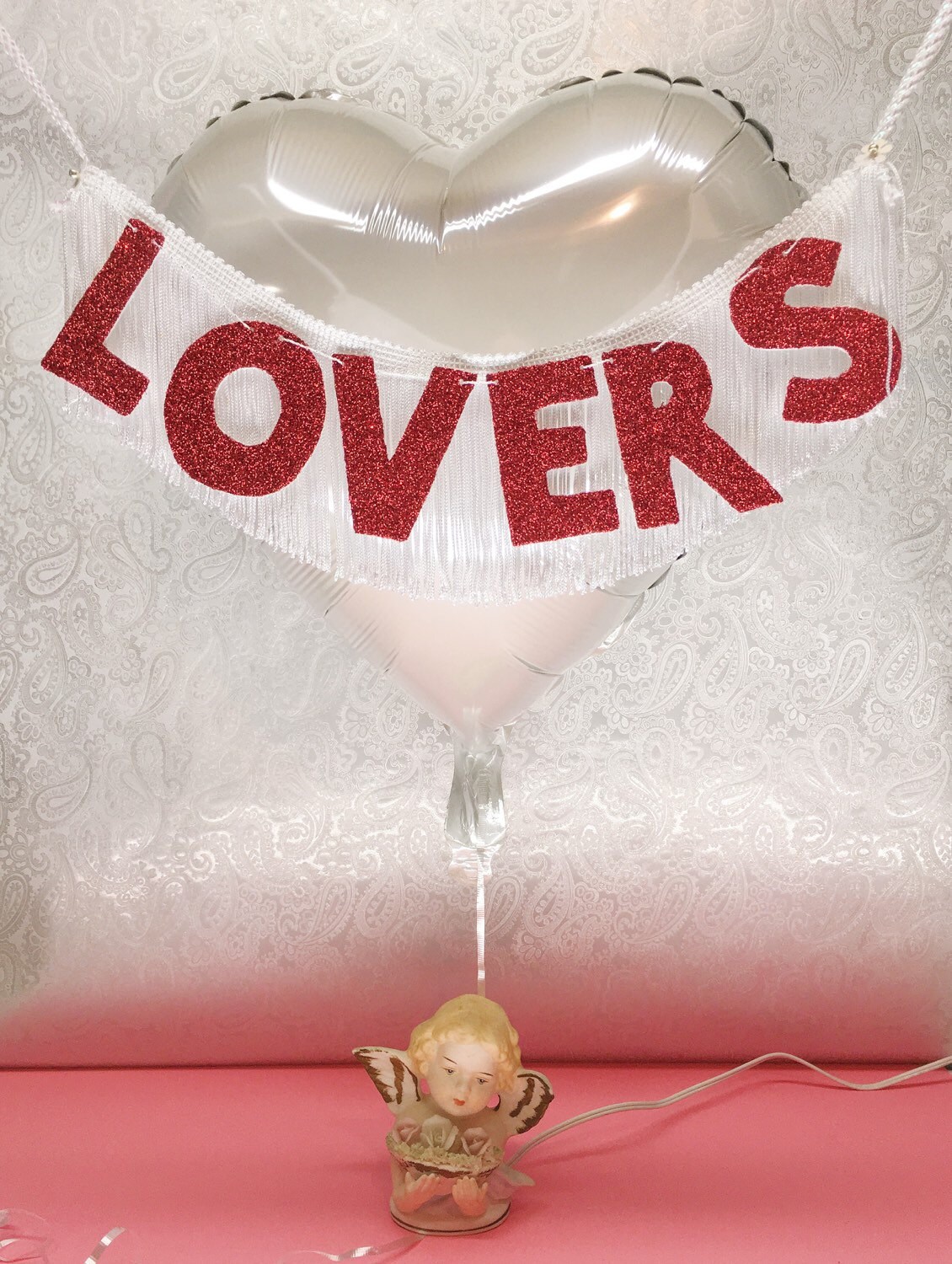 Lovers Glittering Fringe Banner Love Banner Fringe Wall - Etsy UK