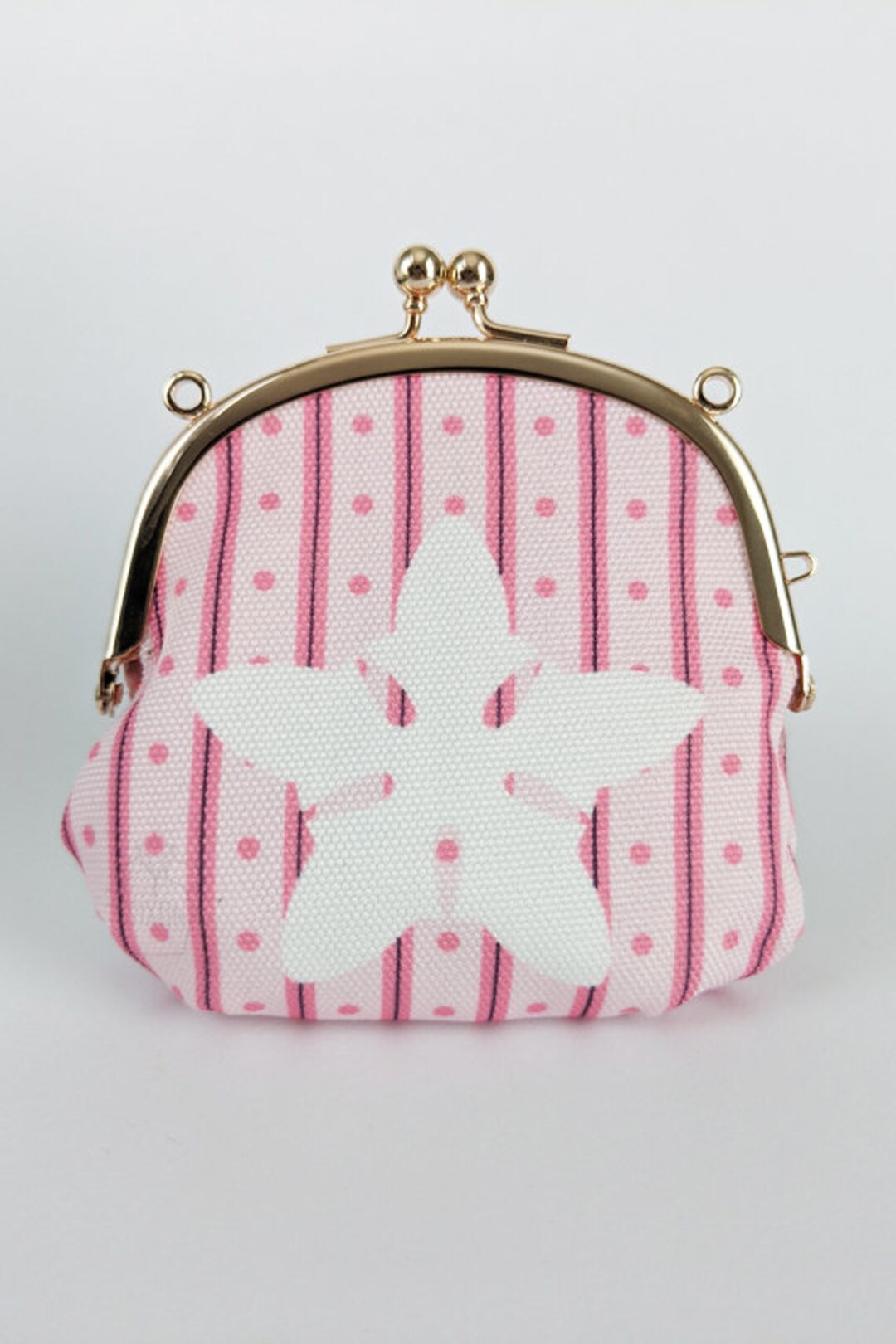 Chirithy Coin Pouch Kingdom Hearts Cosplay Pink White Canvas Star ...