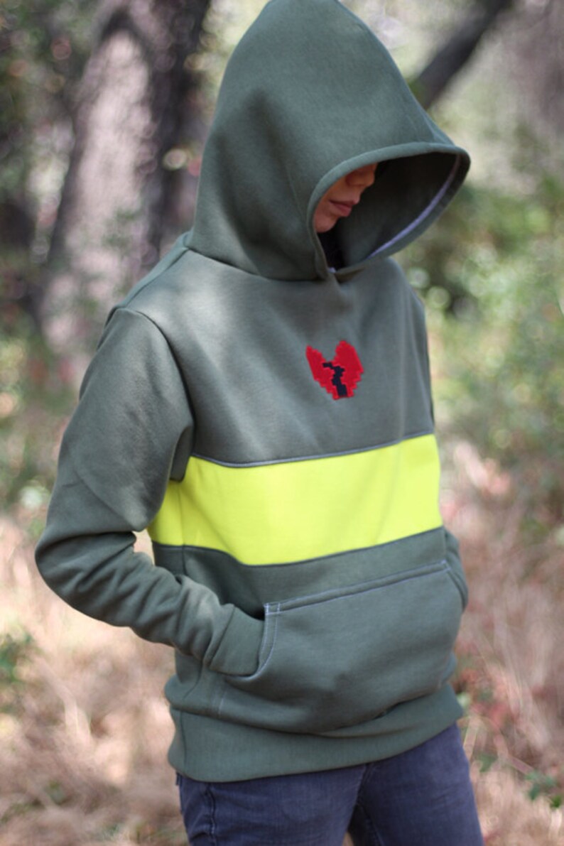 Undertale Character Cosplay Costume Chara Sweater Hoodie | Etsy