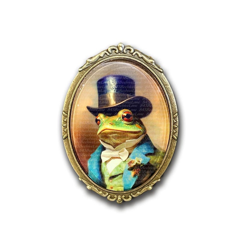 Frog Brooch - Etsy