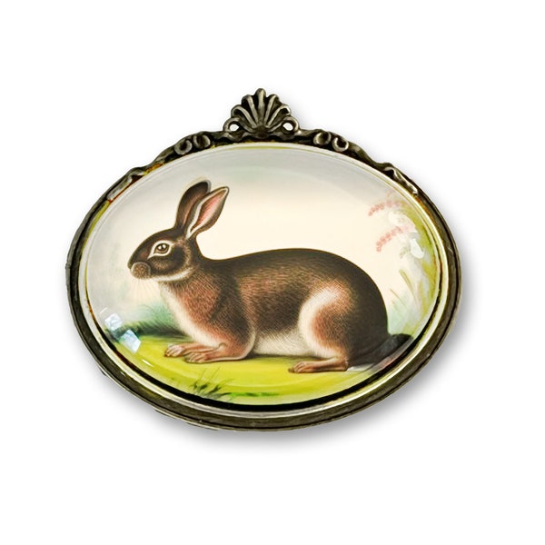 Rabbit Pin - Etsy