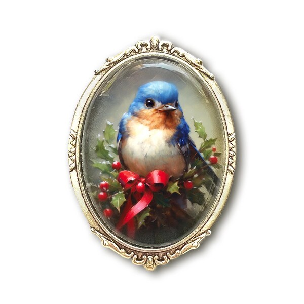 Bluebird Brooch - Etsy