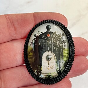 Mourning Brooch, Memento Mori Pin, Victorian / Edwardian Inspired ...