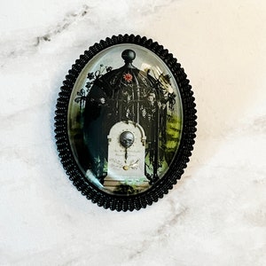 Mourning Brooch, Memento Mori Pin, Victorian / Edwardian Inspired ...