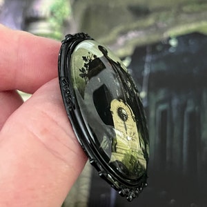 Mourning Brooch, Memento Mori Pin, Victorian / Edwardian Inspired ...