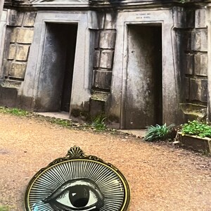 All Seeing Eye Brooch, Eye Pin, Eye of Providence Brooch, Eye of God ...