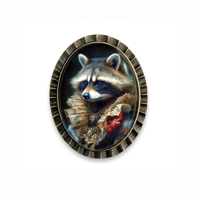 Raccoon Pin - Etsy