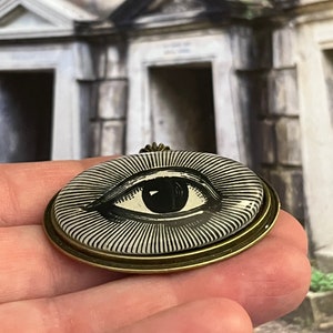 All Seeing Eye Brooch, Eye Pin, Eye of Providence Brooch, Eye of God ...