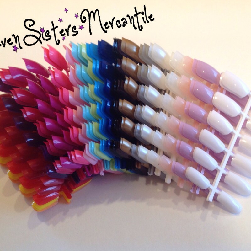 Wide False Nails - Etsy