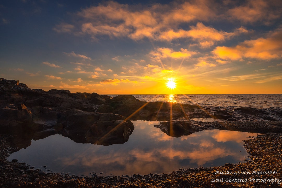 Lake Superior Sunrise, Nature Photography, Temperance River, North ...