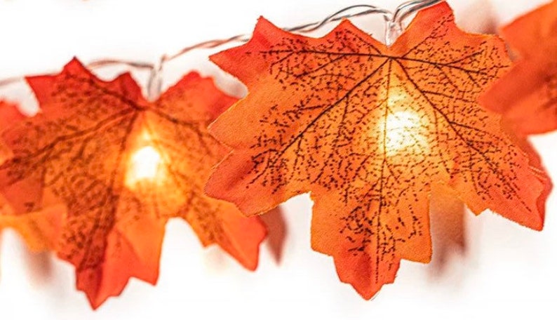 Set of 5 Autumn Garland Fall Garland 5 set Fall Maple Leaf | Etsy