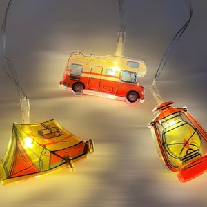 Campsite Decoration RV Garland String Lights, 6ft LED String Lights ...